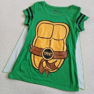 Teenage Mutant Ninja Turtles | Tops | Tmnt Cape Tee Shirt Costume ...